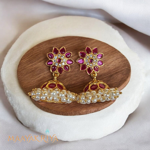 Belli Moda Harini Pearl Jhumka – Maayakriya